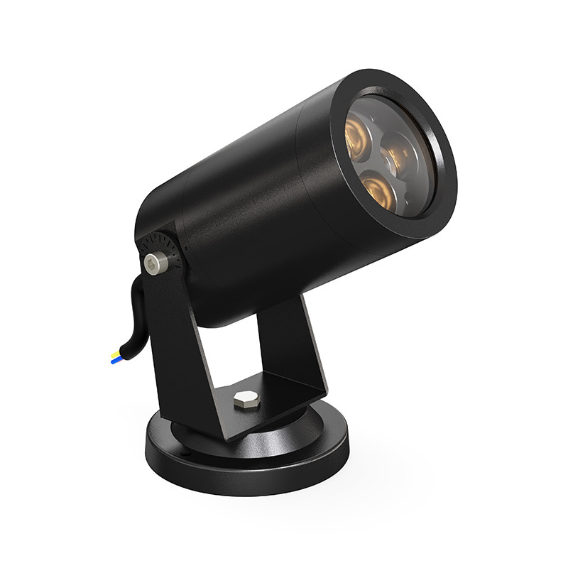 IP66 Outdoor LED Spotlight 9-12W dengan Base Bulat atau Spike